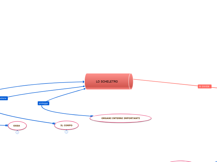 LO SCHELETRO - Mind Map